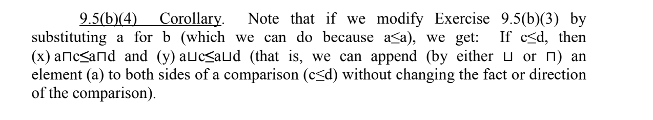 Solved 9.5(b)(3) Exercise. IF: (i) a, b, c and d are | Chegg.com
