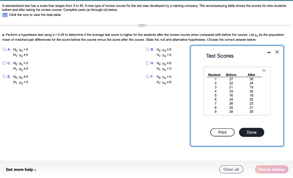 Solved before and after taking the review course. Complete | Chegg.com