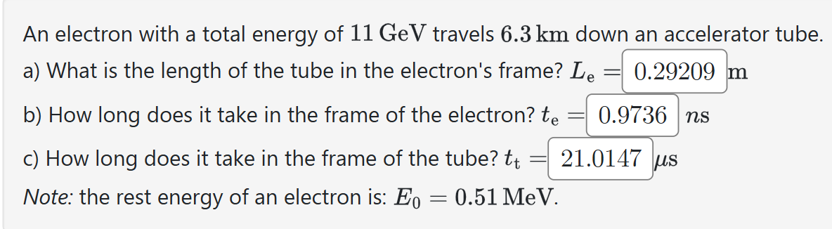 Solved code class="asciimath">An electron with a total | Chegg.com