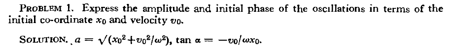 Solved PROBLEM 1. Express the amplitude and initial phase of | Chegg.com