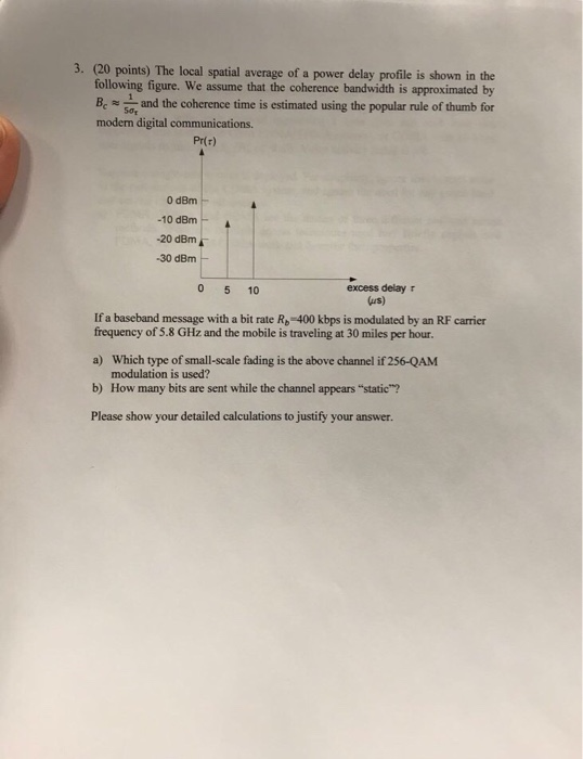 Solved 3. (20 points) The local spatial average of a power | Chegg.com
