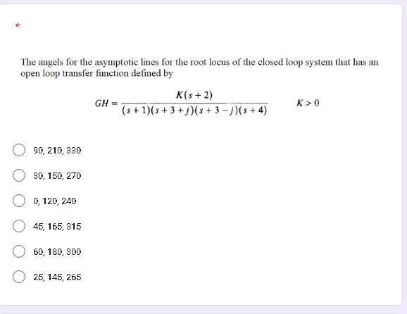 Solved The angels for the asymptotic lines for the root | Chegg.com