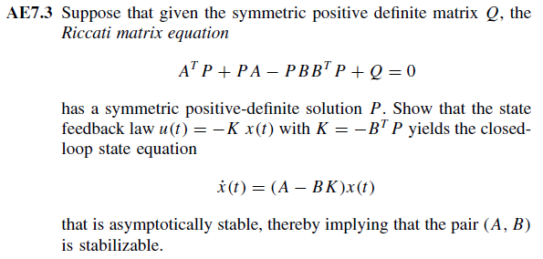 Solved AE7.3 Suppose that given the symmetric positive | Chegg.com