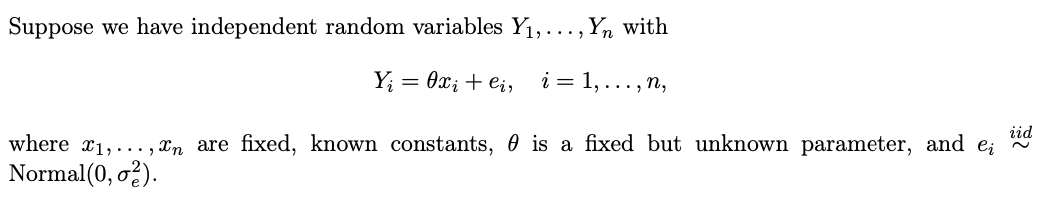 Solved Suppose we have independent random variables Y1,…,Yn | Chegg.com