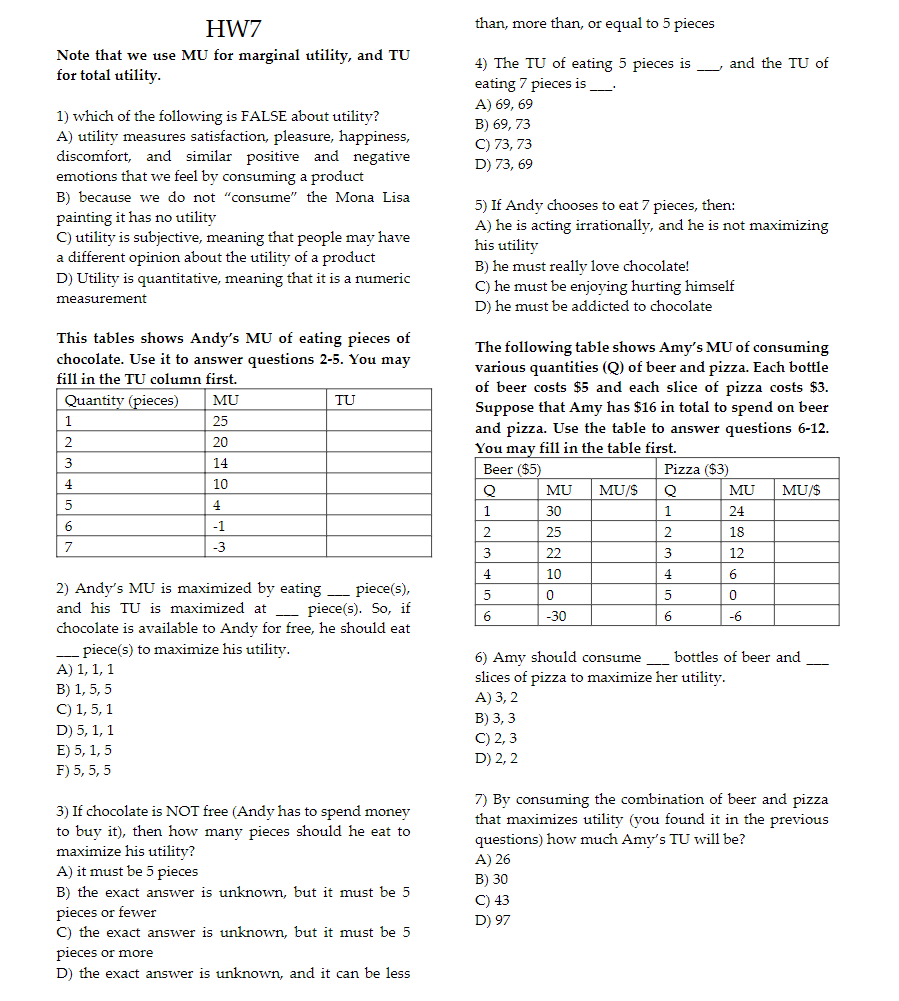 Solved HW7 than, more than, or equal to 5 pieces Note that | Chegg.com