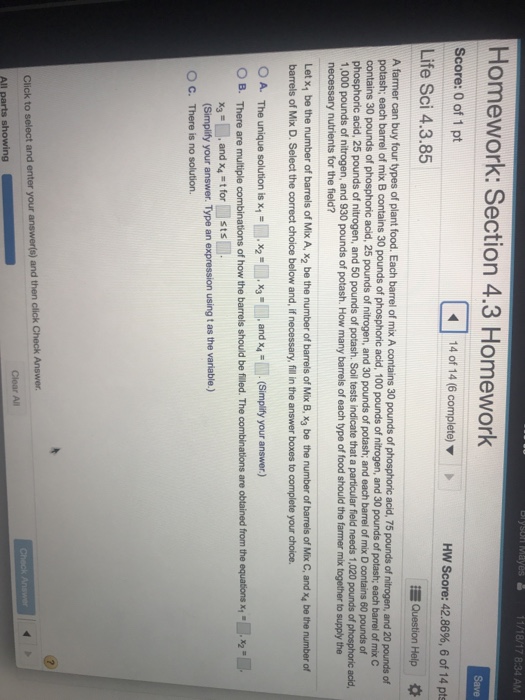 Solved Homework Section 4 3 Homework Score 0 Of 1 Pt Bus
