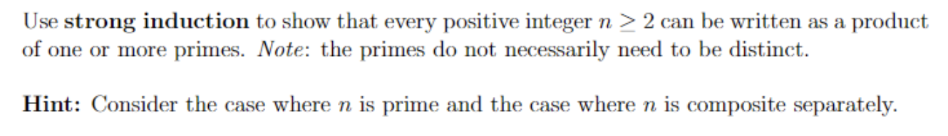Solved Use strong induction to show that every positive | Chegg.com