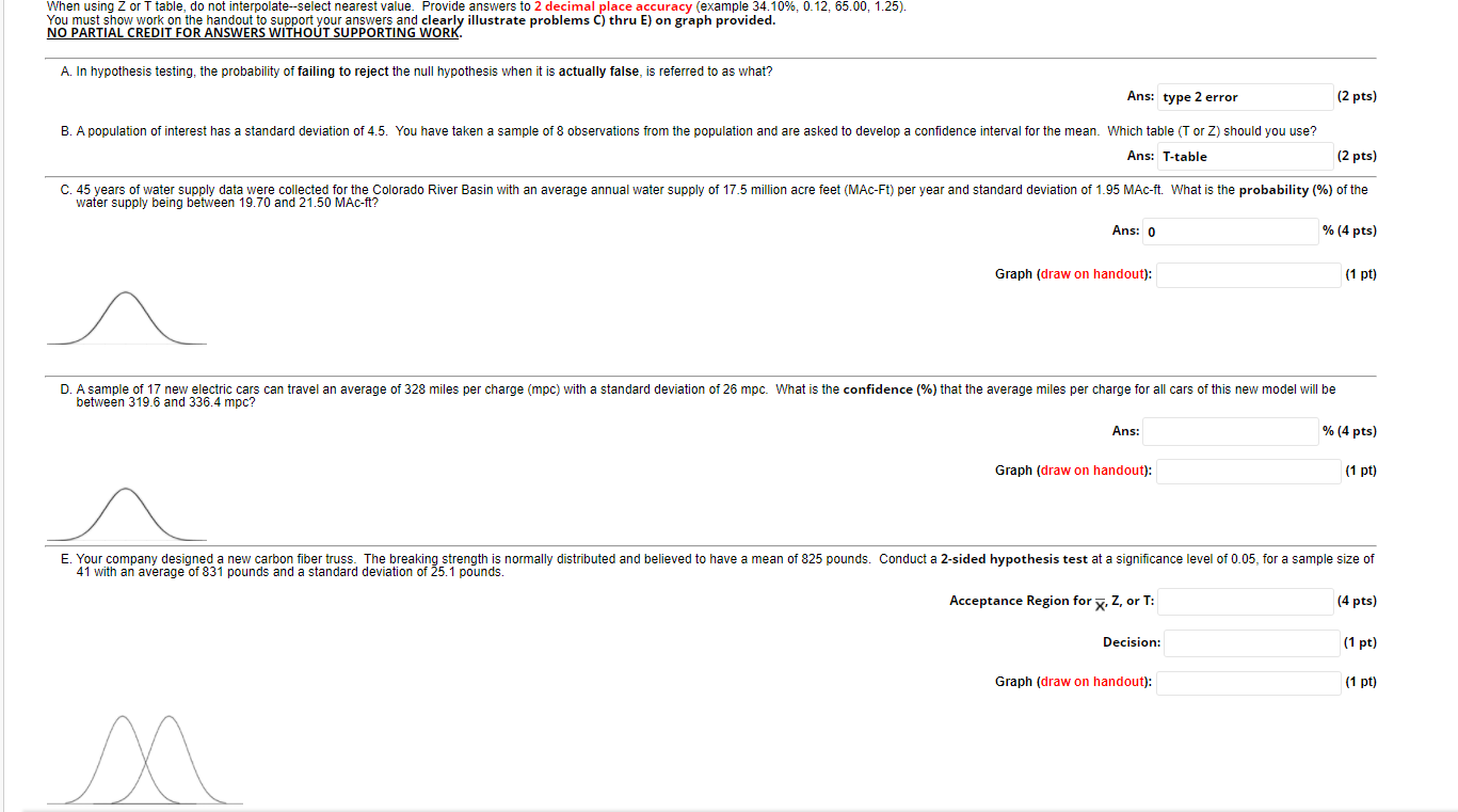 Solved When using Zor T table, do not interpolate--select | Chegg.com