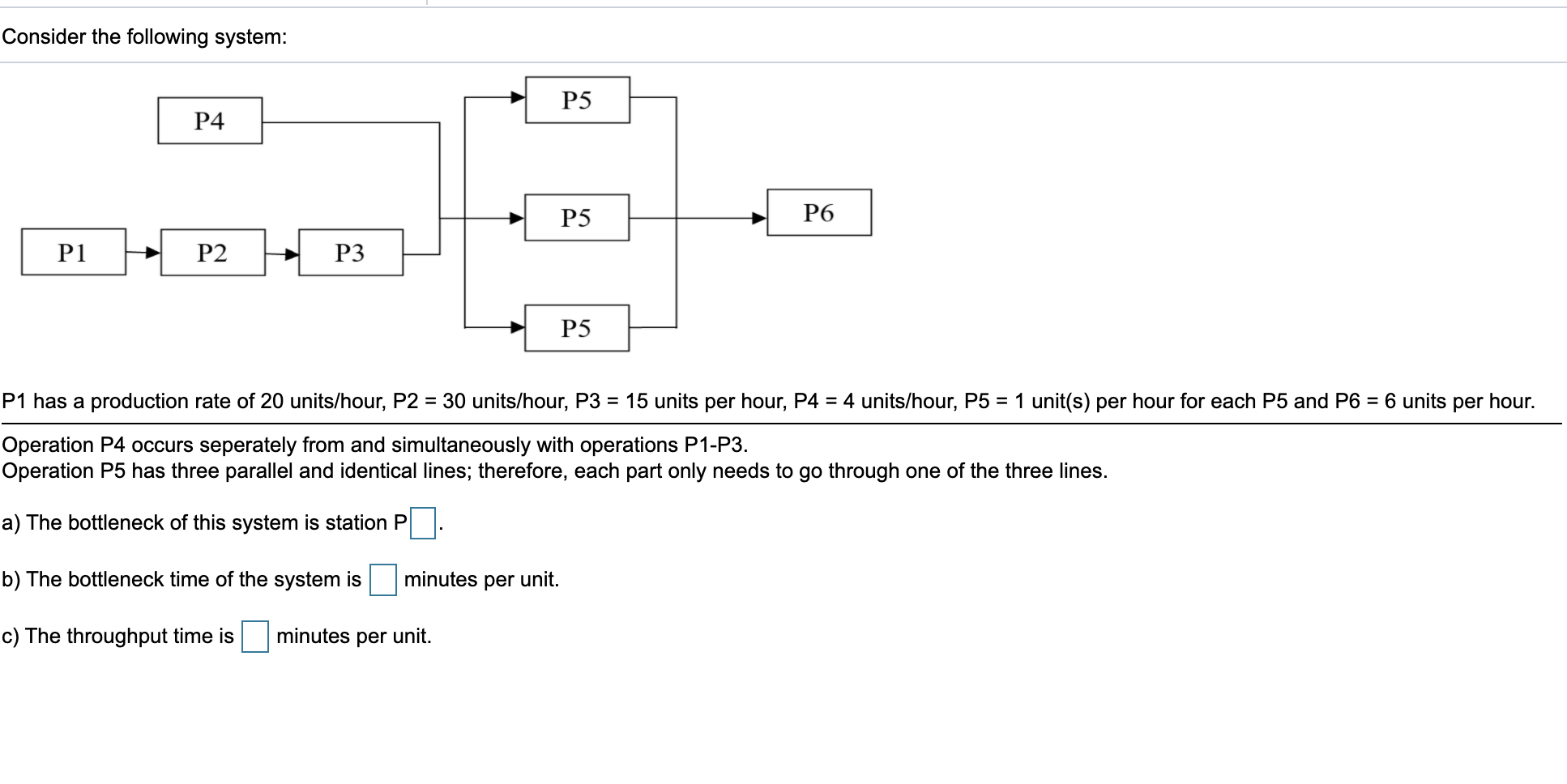 Solved Consider the following system: P5 P4 P5 P6 P1 P2 P3 | Chegg.com