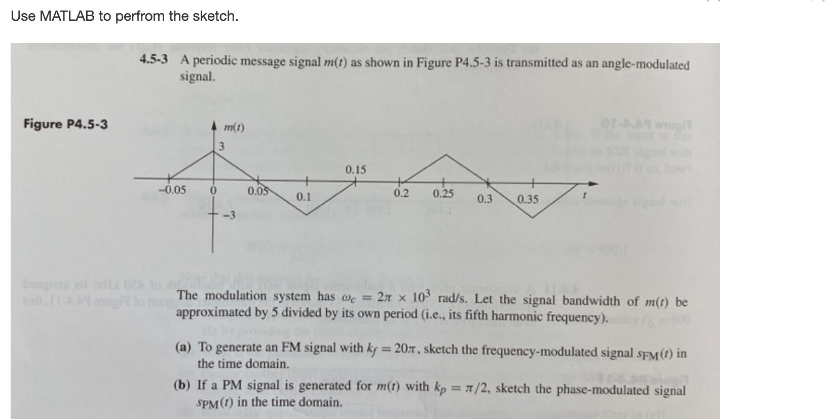 Solved Use MATLAB to perfrom the sketch. 4.5-3 A periodic | Chegg.com