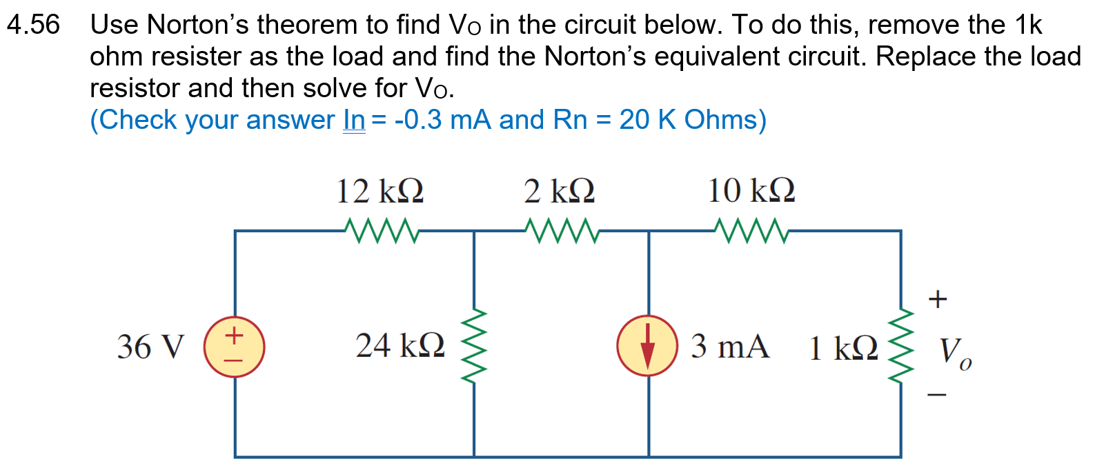 Solved 4.53 Find the Norton equivalent at terminals a-b of | Chegg.com