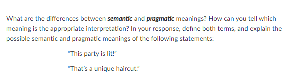 Solved What are the differences between semantic and | Chegg.com
