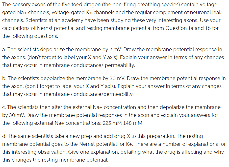 Solved Question 1a and 1b answers;1a) ﻿the Nernst | Chegg.com