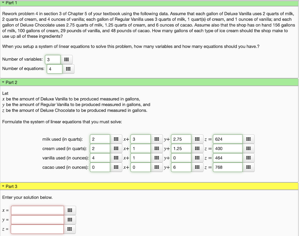 Solved Part 1 Rework problem 4 in section 3 of Chapter 5 of | Chegg.com