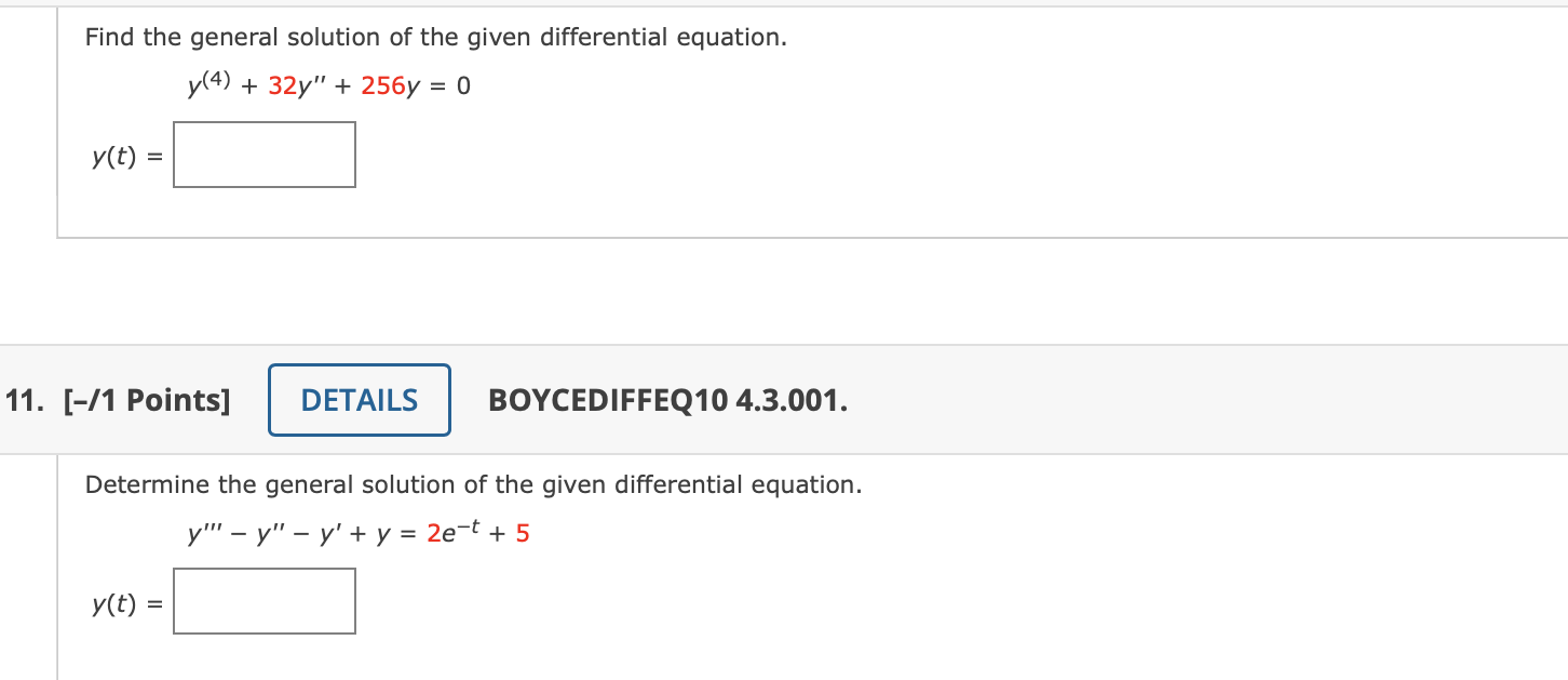 Solved Find the general solution of the given differential | Chegg.com