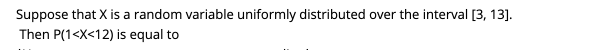 Solved Suppose that X is a random variable uniformly | Chegg.com