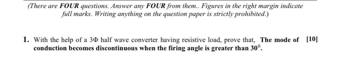 Solved (There are FOUR questions. Answer any FOUR from | Chegg.com
