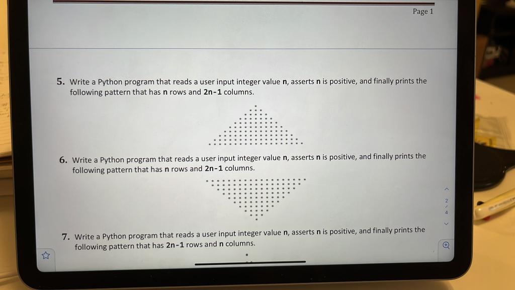 Solved Page 1 5. Write a Python program that reads a user | Chegg.com