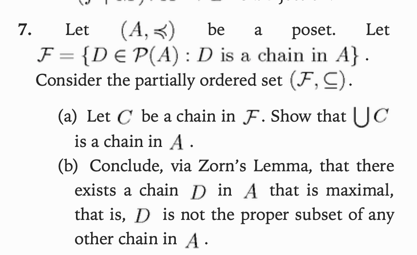 Solved a 7. Let (A,