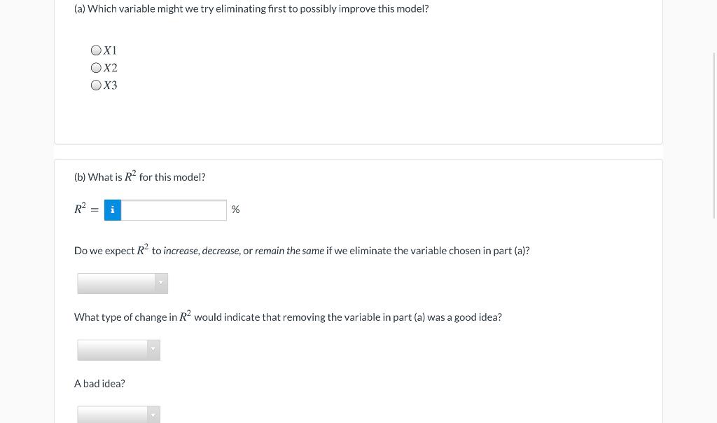 Solved Use The Multiple Regression Output Shown To Answer Chegg
