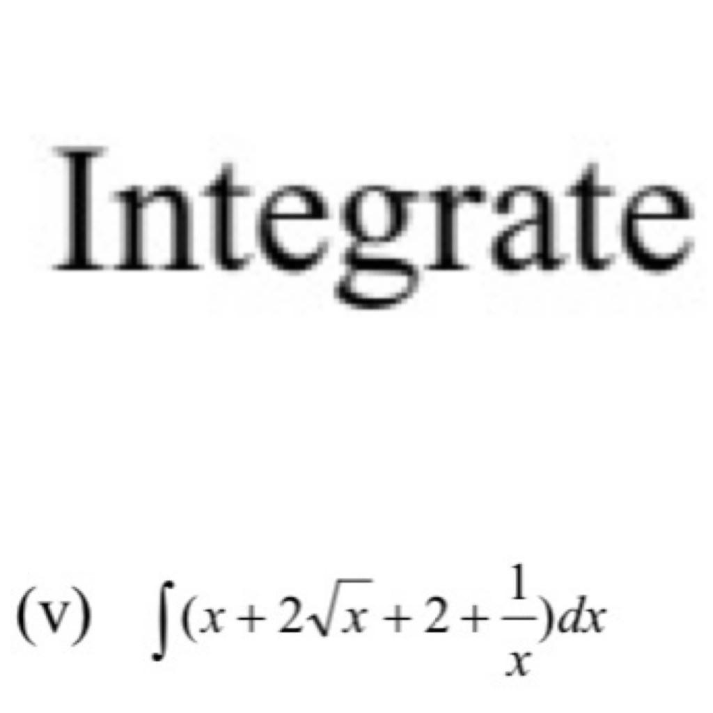 Solved Integrate | Chegg.com