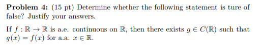 Solved Problem 4: (15 pt) Determine whether the following | Chegg.com