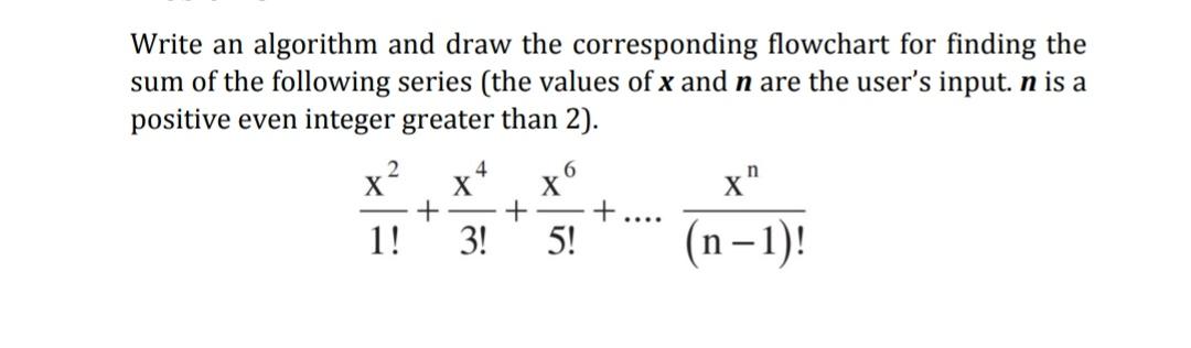 Solved Write an algorithm and draw the corresponding | Chegg.com