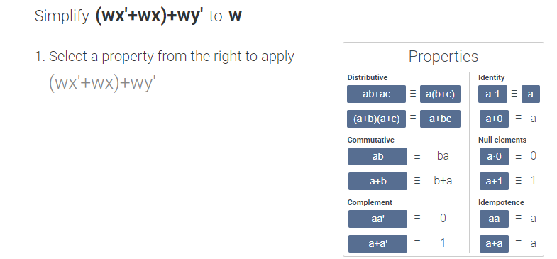 Solved Simplify The Equation Using Boolean Algebra