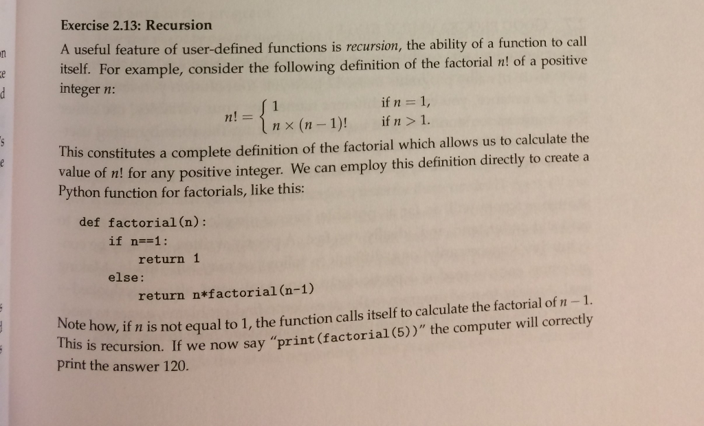 Solved Exercise 213 Recursion An ке D A Useful Feature Of 0246