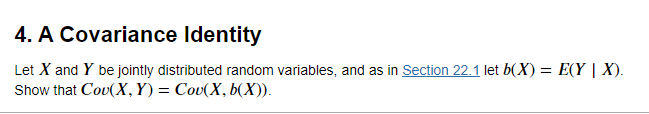 Solved 4. A Covariance Identity Let X and Y be jointly | Chegg.com