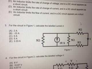 Solved C) An inductor limits the rate of change of voltage, | Chegg.com