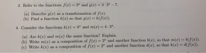 Solved 5. Combining transformations. Using your assigned | Chegg.com