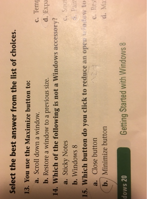 Solved Concepts Review Label the elements of the Windows 8 | Chegg.com