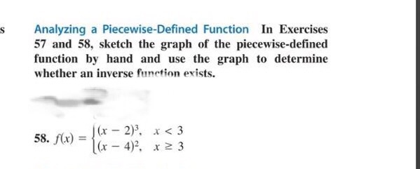 Solved Analyzing a Piecewise-Defined Function In Exercises | Chegg.com