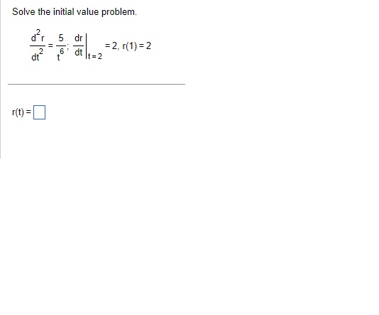 Solved Solve the initial value problem. | Chegg.com