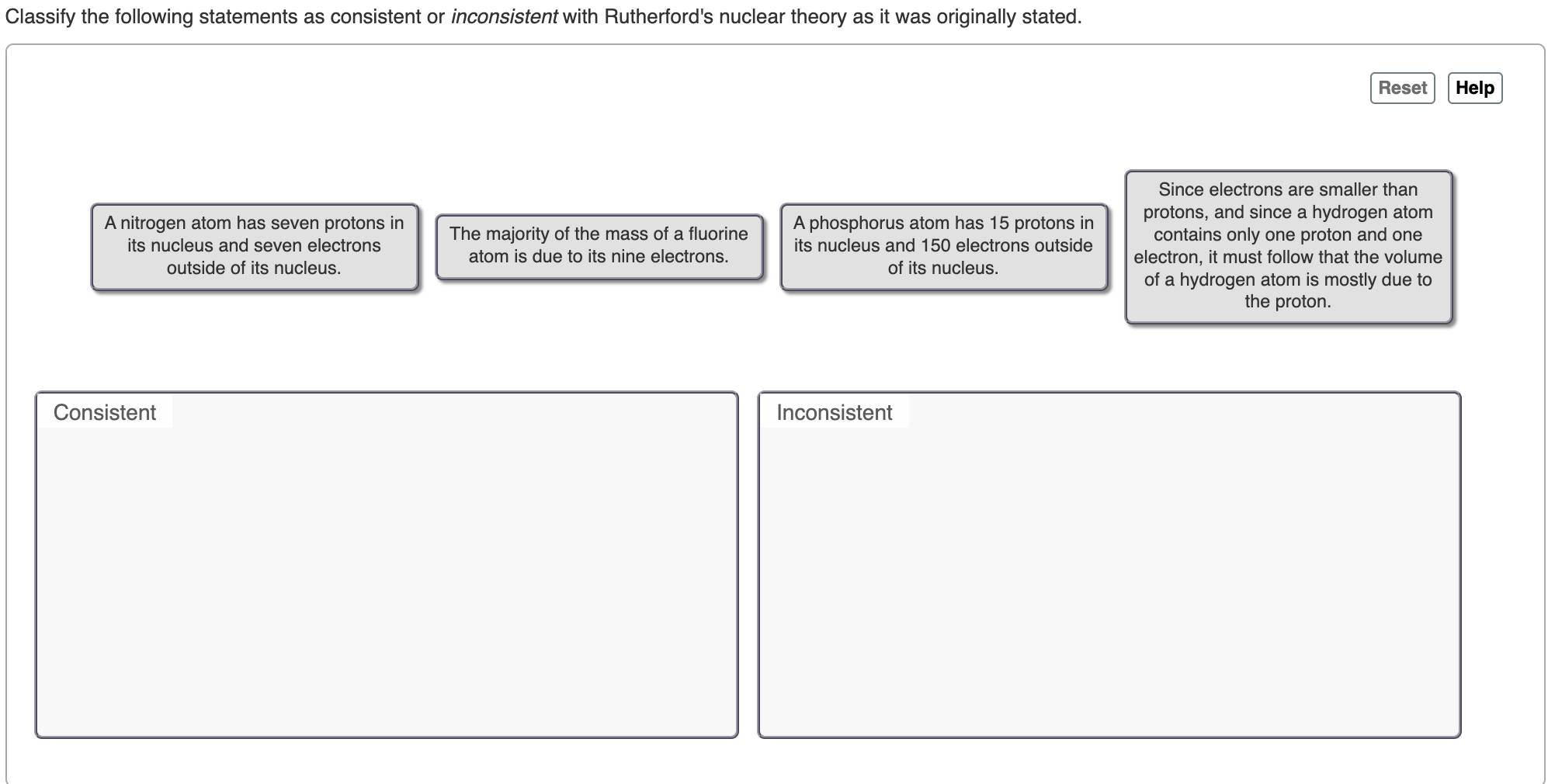 Solved Classify the following statements as consistent or | Chegg.com