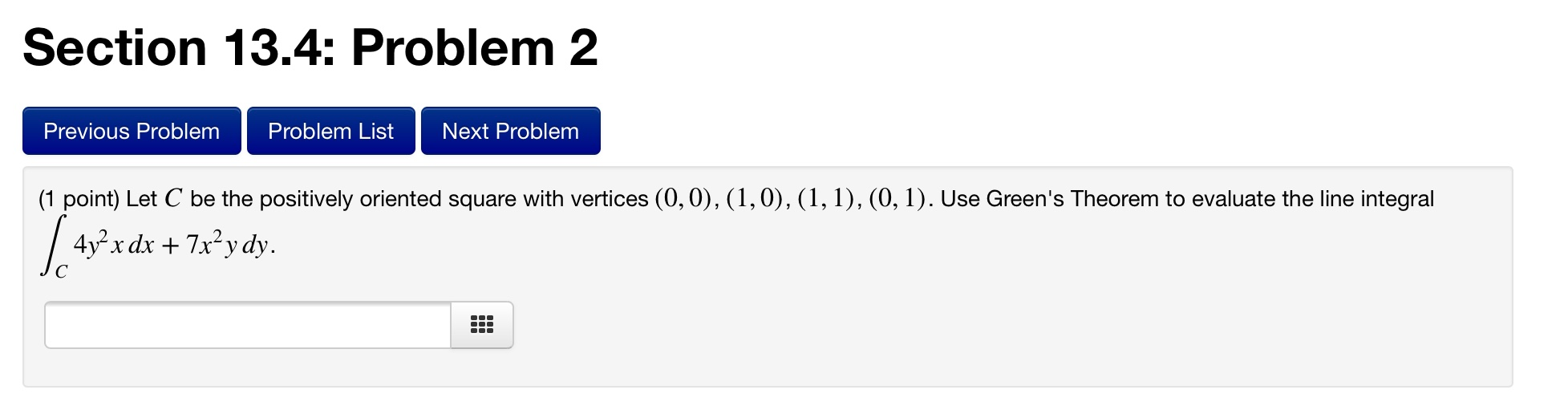 Solved Section 13.4: Problem 2 Previous Problem Problem List | Chegg.com