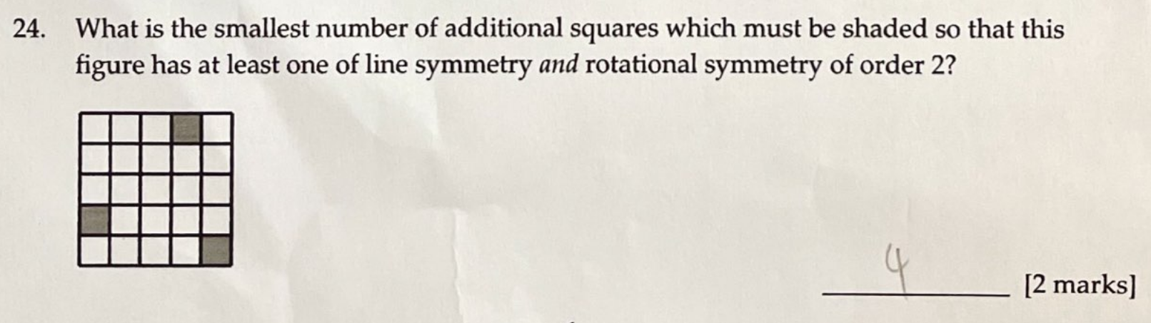 Solved 4. What is the smallest number of additional squares | Chegg.com