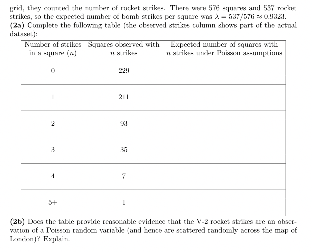 Solved There's a close connection between spatial Poisson | Chegg.com