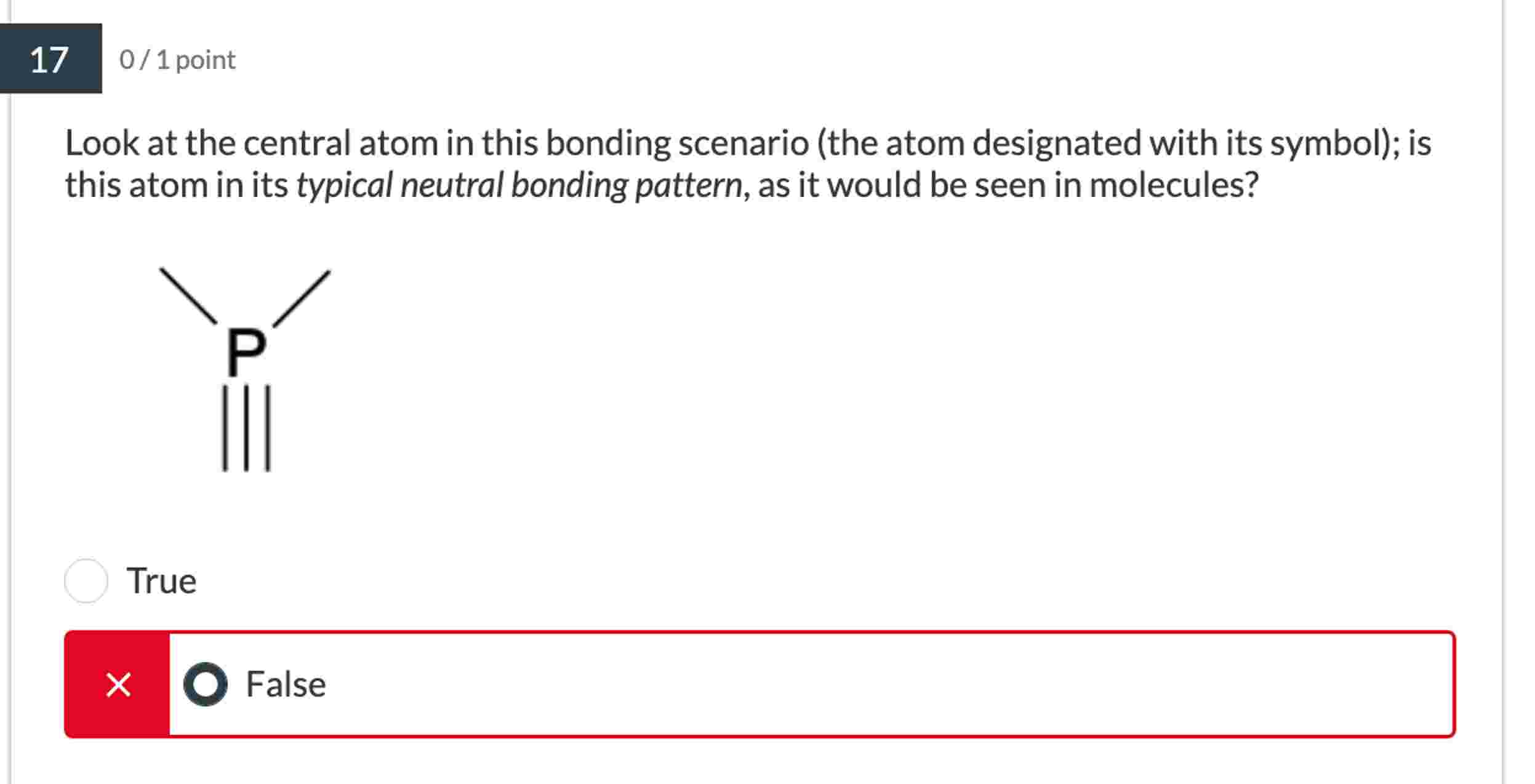 Solved Look at the central atom in this bonding scenario | Chegg.com