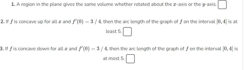 Solved 1. A region in the plane gives the same volume | Chegg.com