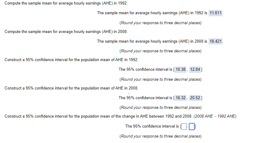 Solved n for 1992 is 100 n for 2008 is 100 STDEV for 1992 | Chegg.com
