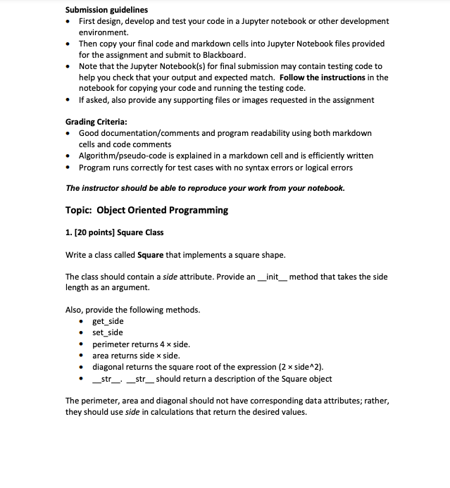 Solved Submission guidelines - First design, develop and | Chegg.com