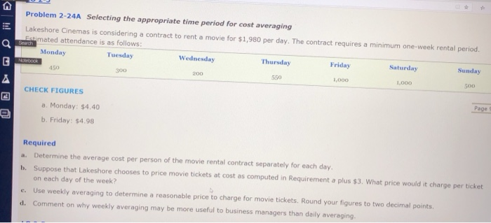 Solved Problem 2-24A Selecting the appropriate time period | Chegg.com