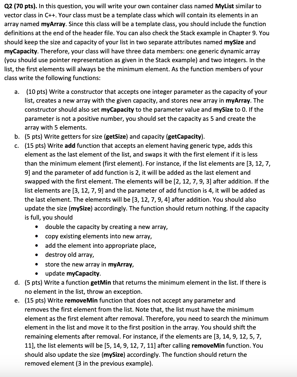 Solved Q2 (70 pts). In this question, you will write your | Chegg.com