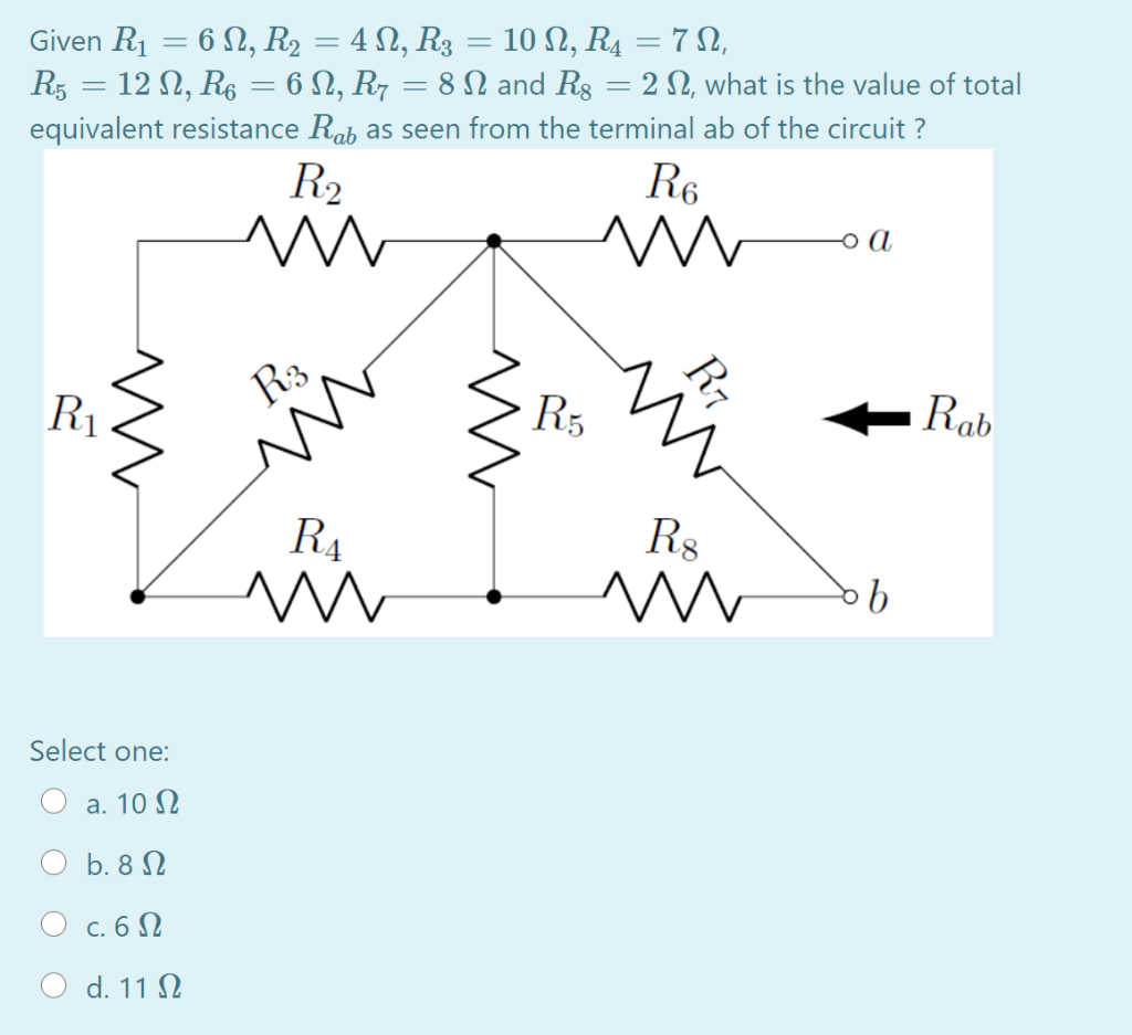 Solved Given R1 = 61, R2 = 4 12, R3 = 10 N, R4 = 712, R5 = | Chegg.com
