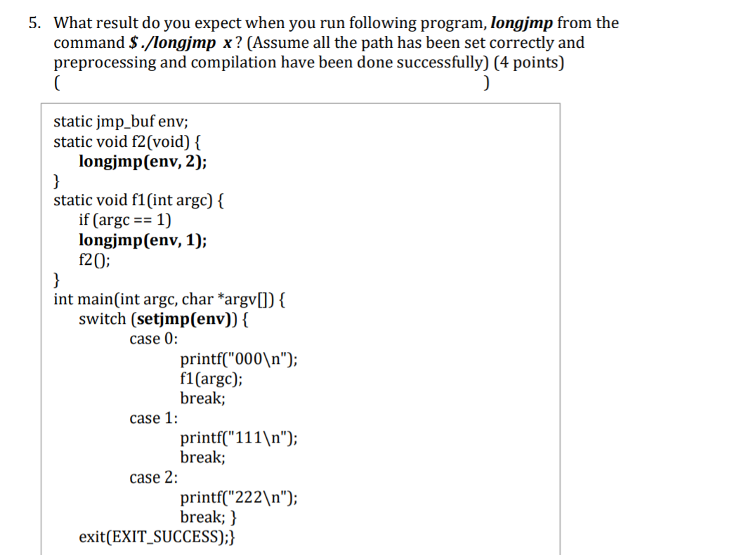Solved 5. What result do you expect when you run following | Chegg.com