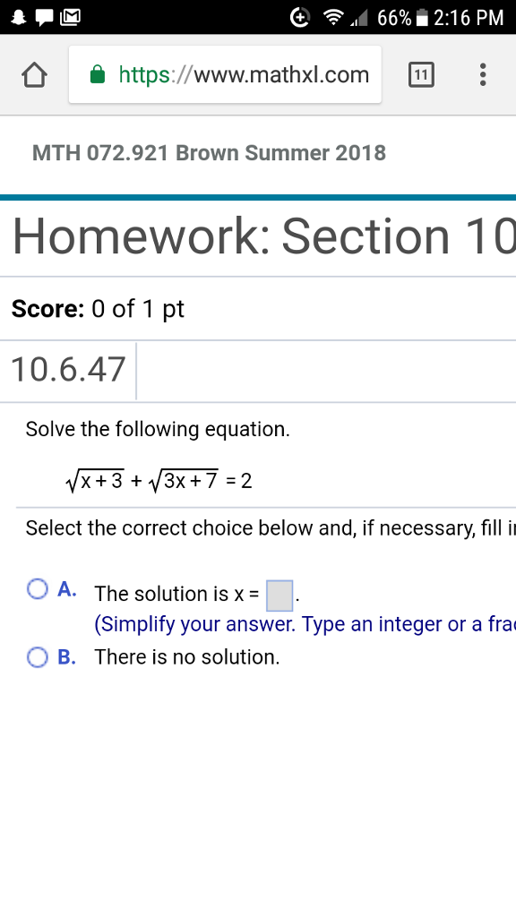 Algebra Archive | June 20, 2018 | Chegg.com