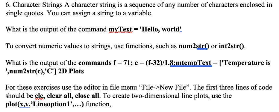 Solved 6 Character Strings A Character String Is A Sequence 