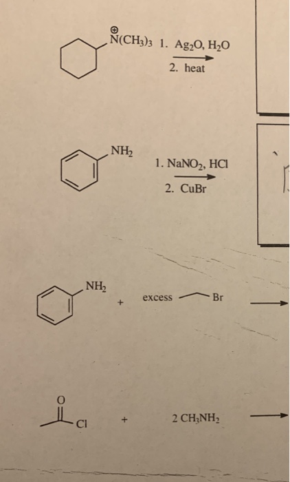 Solved 2. heat NH2 1. NaNO2, HCl 2. CuBr NH2 + excess Br 2 | Chegg.com